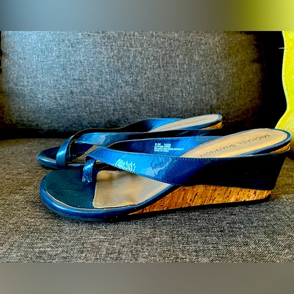Michael Shannon | Shoes | New Michael Shannon Patent Blue Leather ...